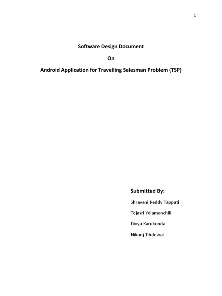Design Document | PDF | Android (Operating System) | Software Development Kit