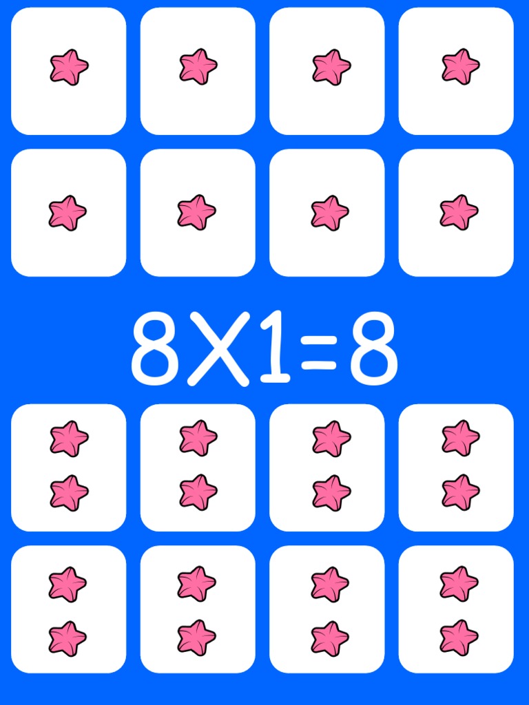 Tabuada Ilustrada Do 8