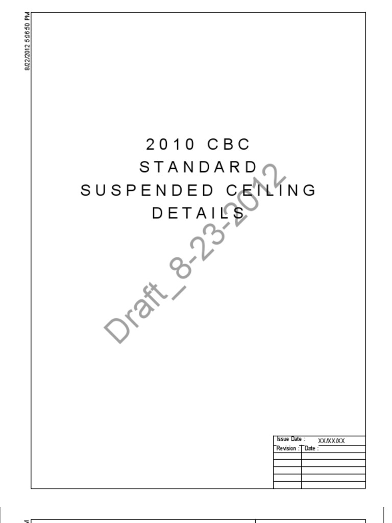 Suspended Ceiling Details for Hospitals | PDF | Framing (Construction ...