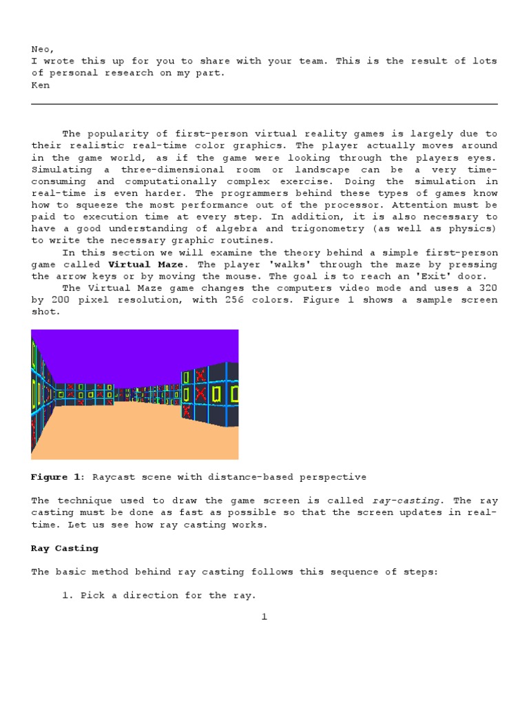 Raycasting In Directx Pdf Texture Mapping Pixel