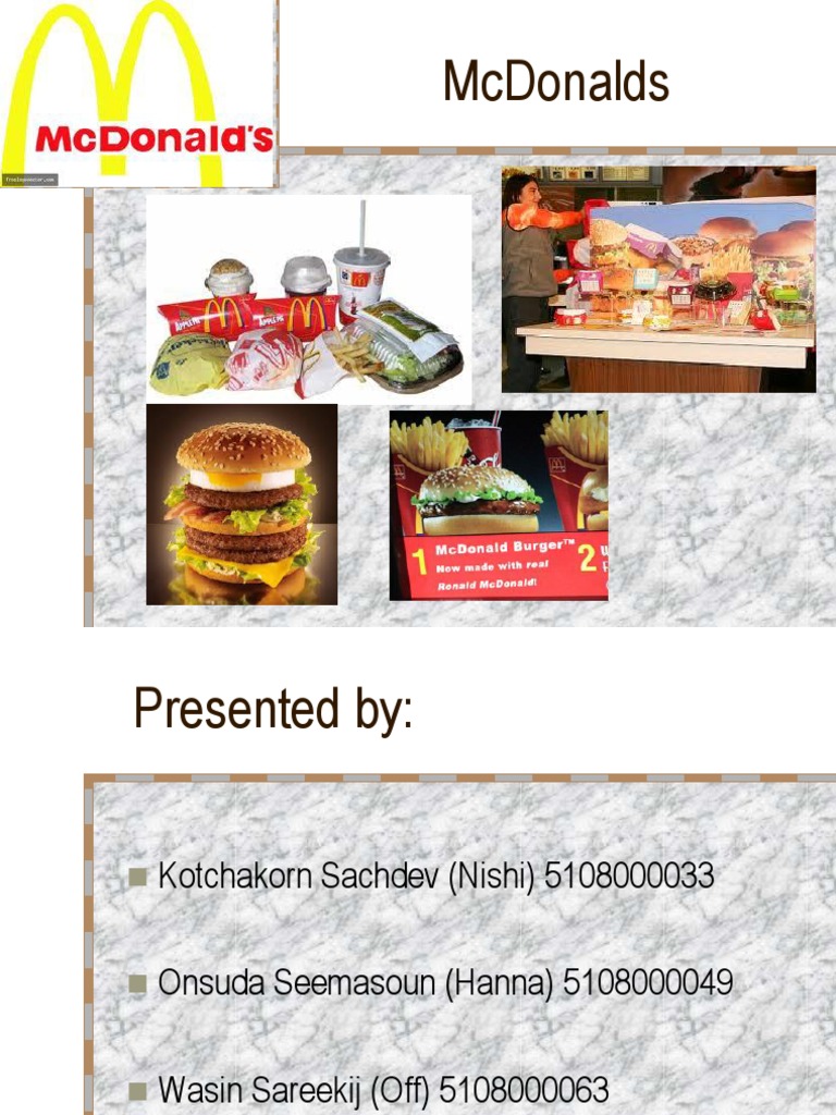 Mcdonalds | PDF | Mc Donald's | Fast Food Restaurants
