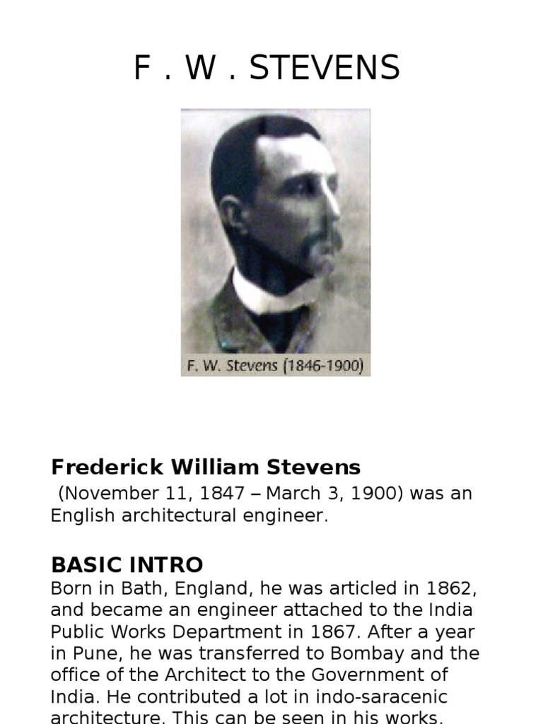F.W. Stevens | PDF | Architectural Design | Architecture