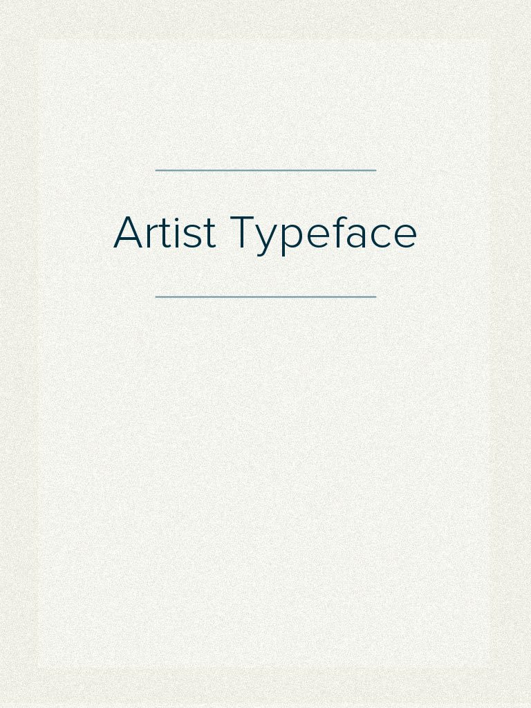 Artist Typeface | PDF | Typefaces | Adobe Photoshop