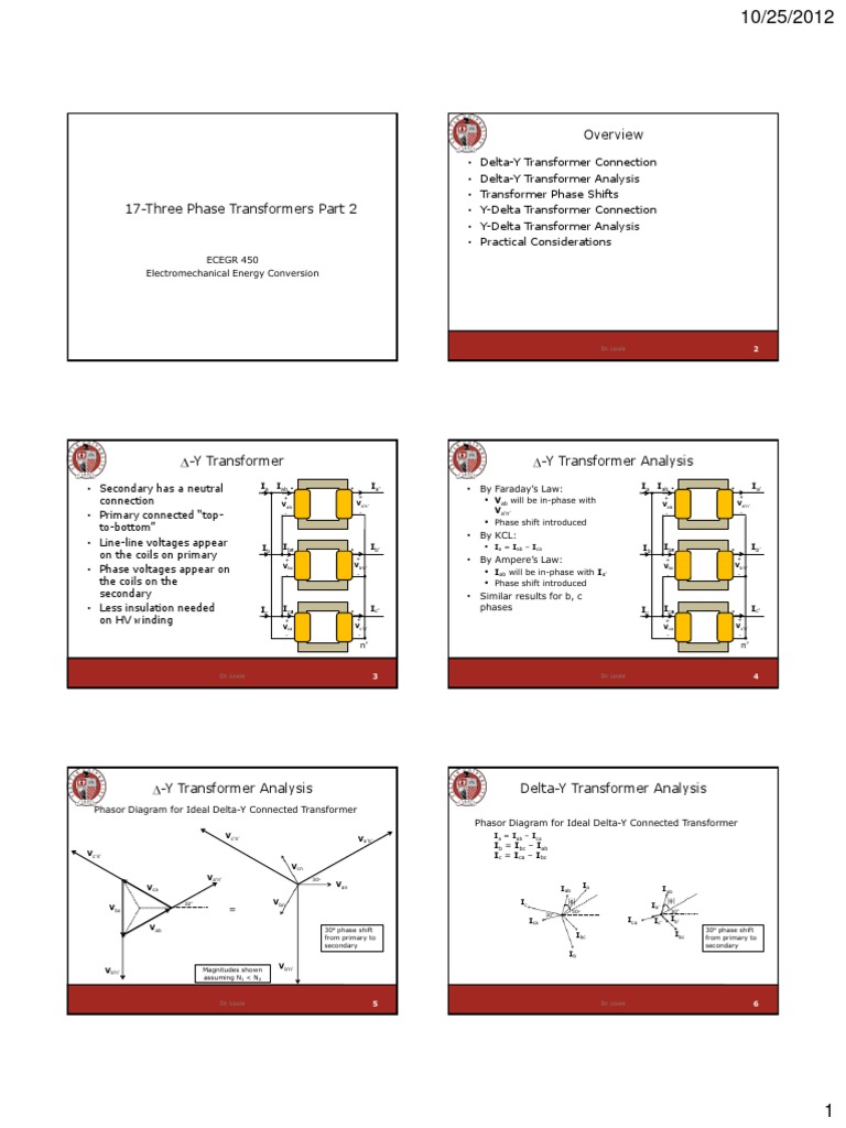 17-Three Phase Transformers Part2 | Download Free PDF | Transformer | Power Engineering