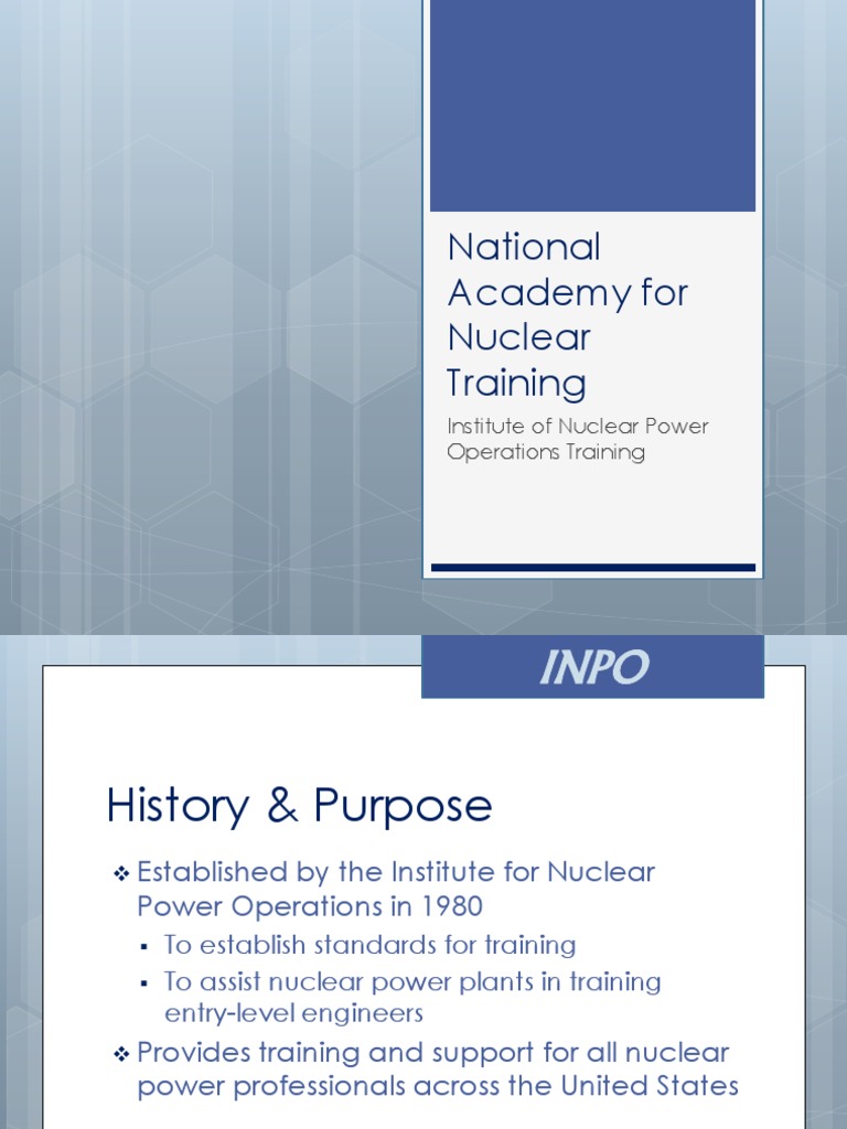 National Academy For Nuclear Training | PDF | Educational Technology ...