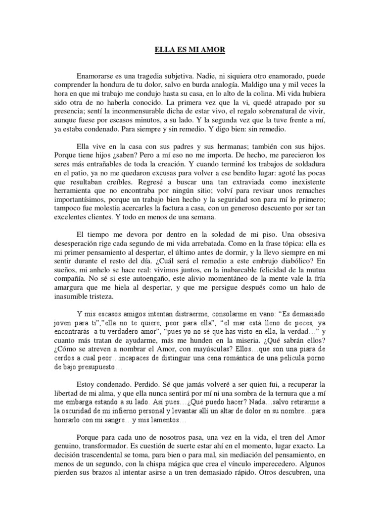 Ella Es Mi Amor | PDF | Amor