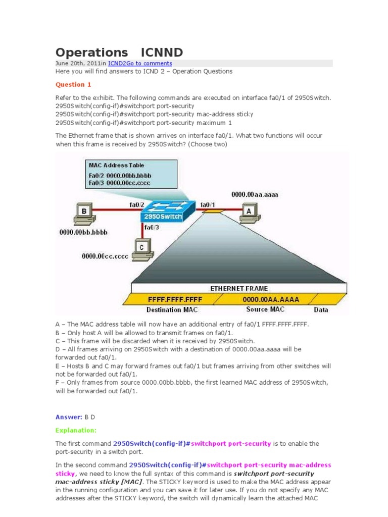Operations ICNND: June 20th, 2011in | PDF | Network Congestion | Router (Computing)