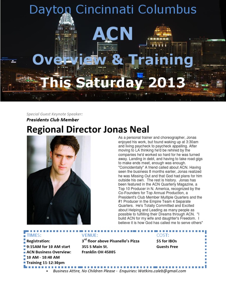 ACN Event with Keynote Jonas Neal | PDF