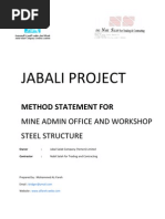 Method Statement For Structural Steel Erection | PDF | Stairs | Crane ...