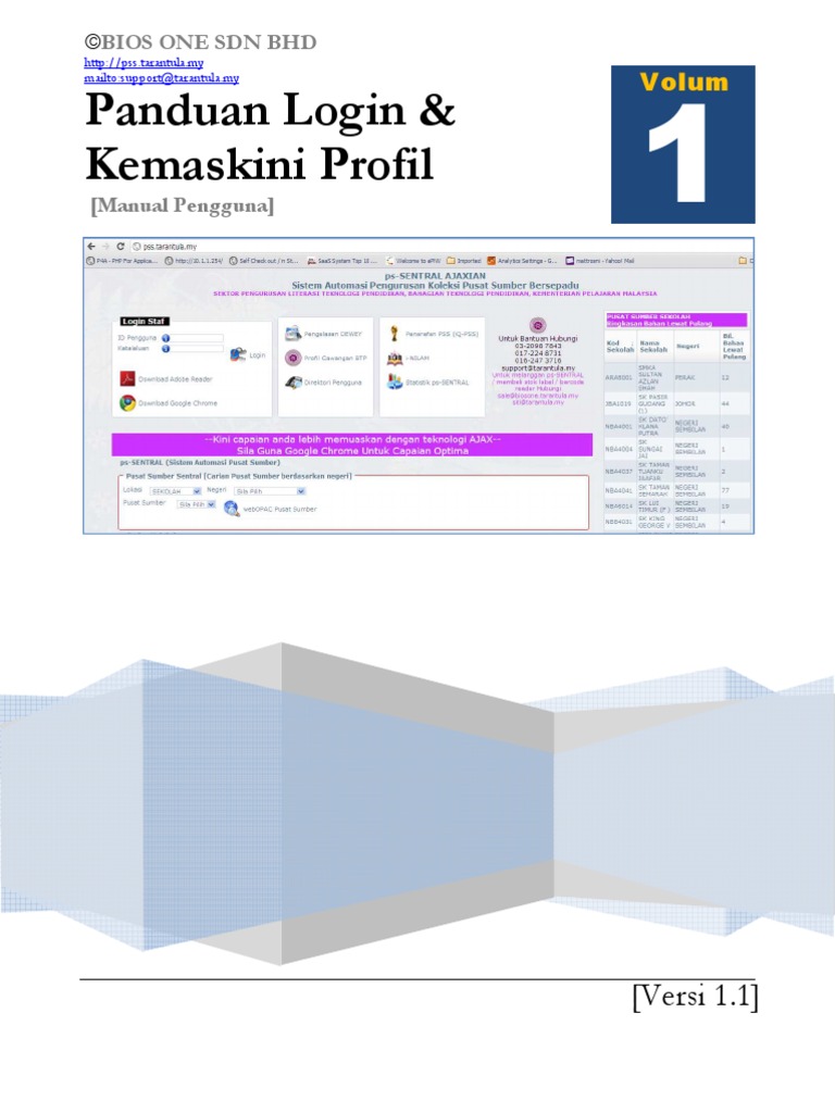 Vol1 Ps Sentral Panduan Login | PDF