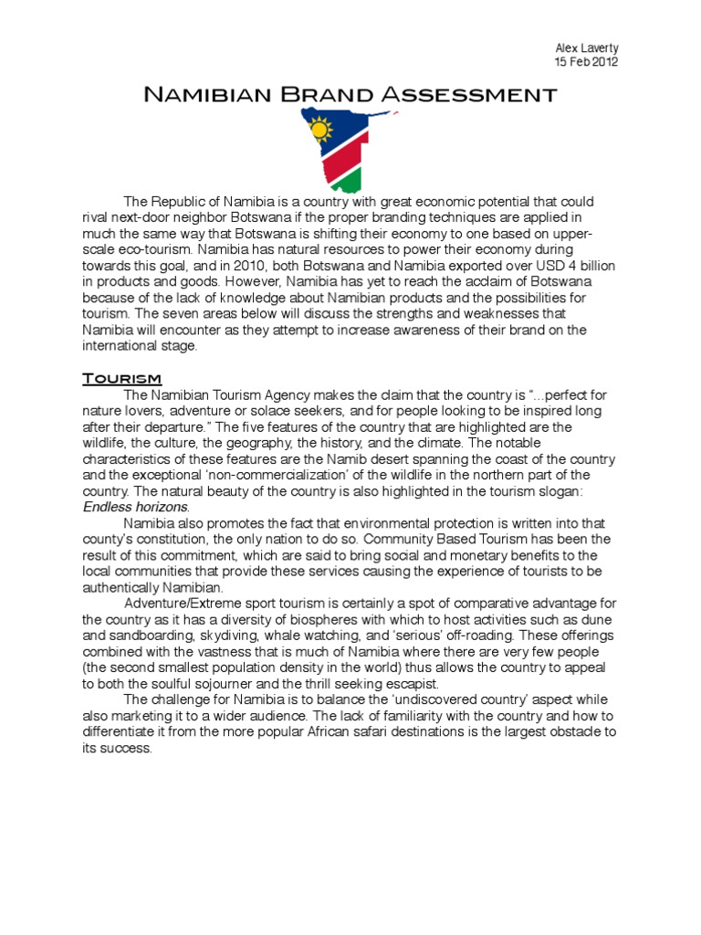 Namibian Brand Assesment | PDF | Namibia | Africa