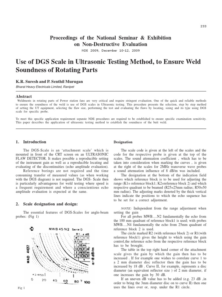 Use of Dgs Method For Ultrasonic Testiing | PDF | Attenuation | Ultrasound