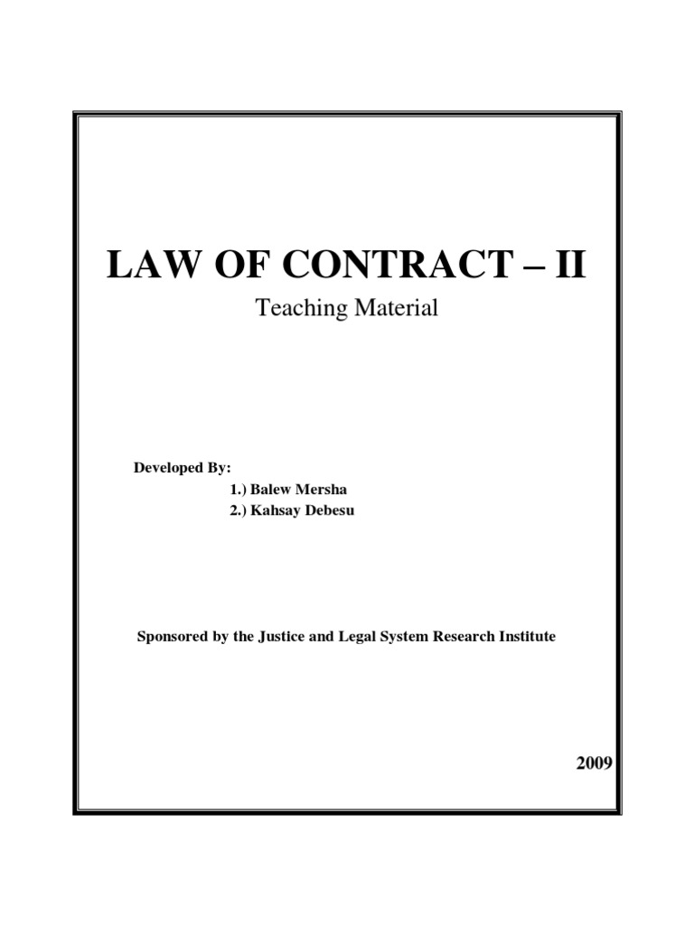 Contract II PDF | PDF | Surety | Negotiable Instrument