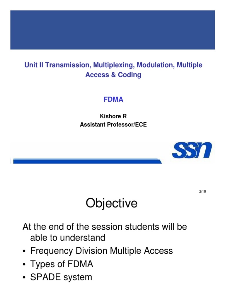 FDMA | PDF | Modulation | Channel Access Method