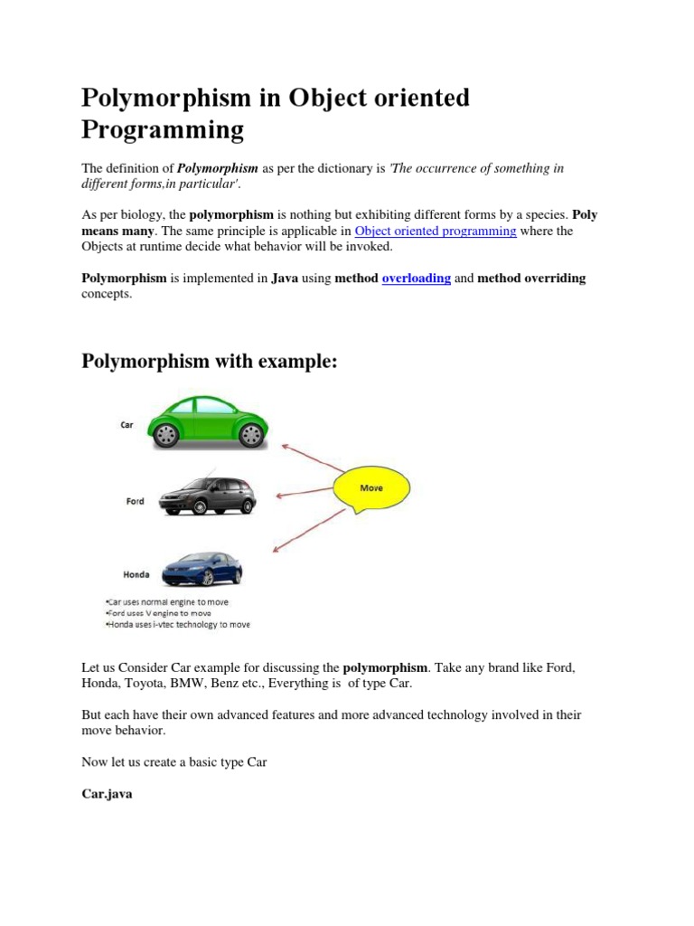 Polymorphs Im | PDF | Method (Computer Programming) | Inheritance ...