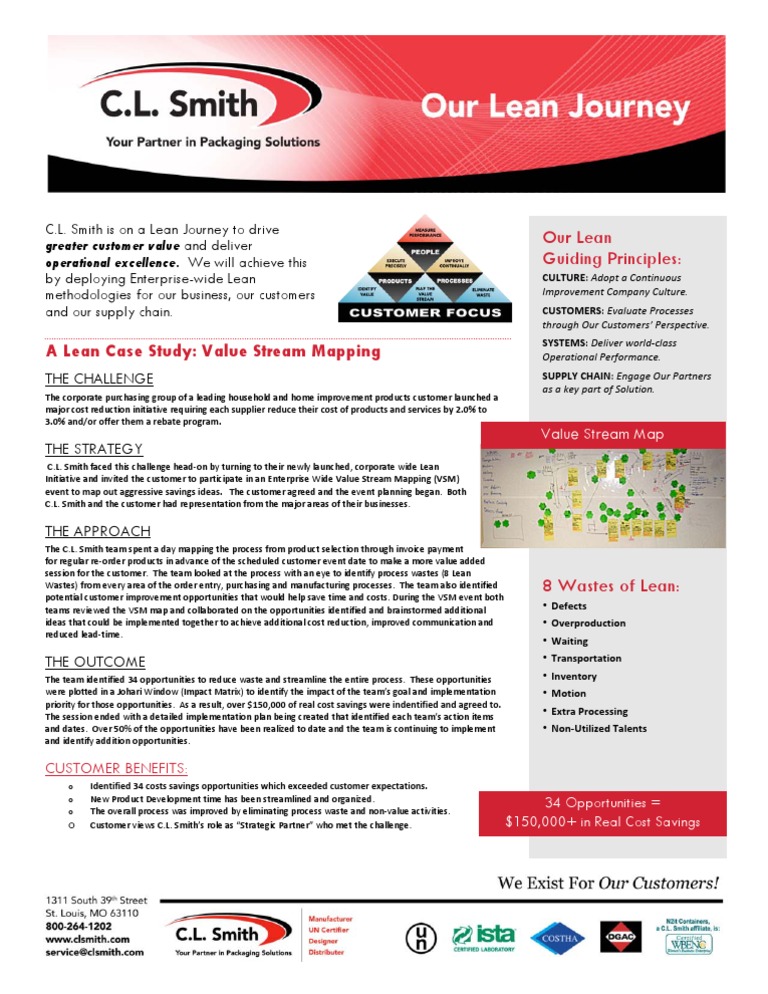 A Lean Case Study: Value Stream Mapping: Our Lean Guiding Principles ...