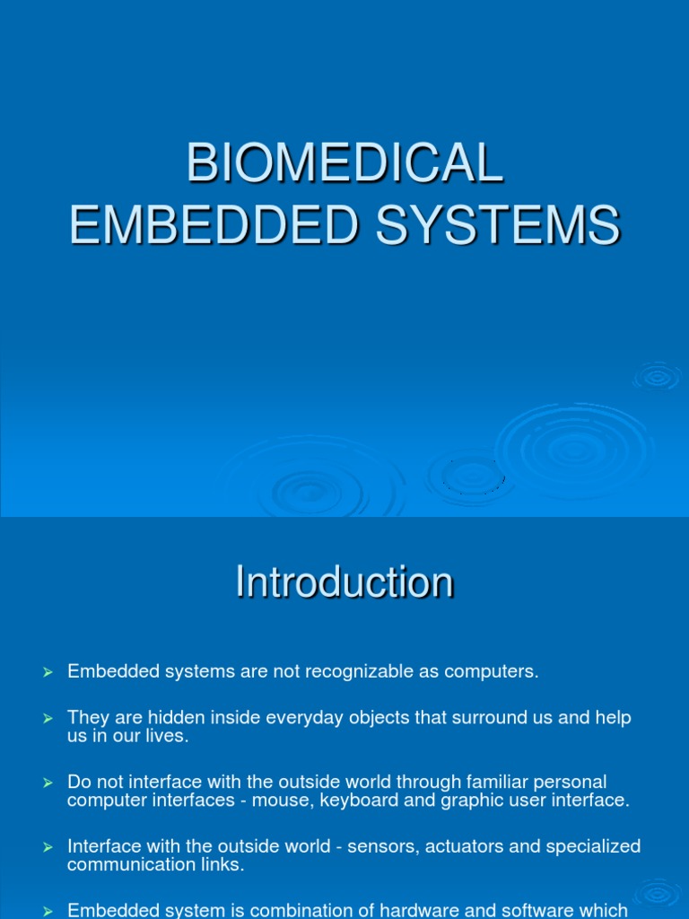 Biomedical Embedded Systems | PDF | Magnetic Resonance Imaging ...