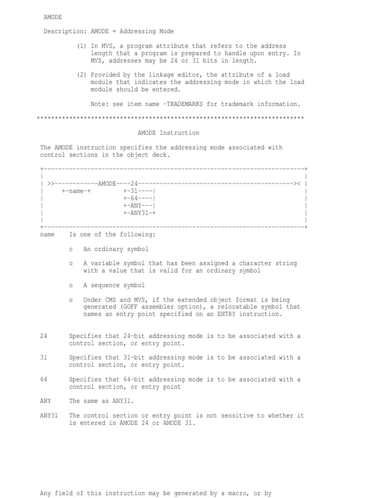 Amode Rmode | PDF | Instruction Set | Compiler