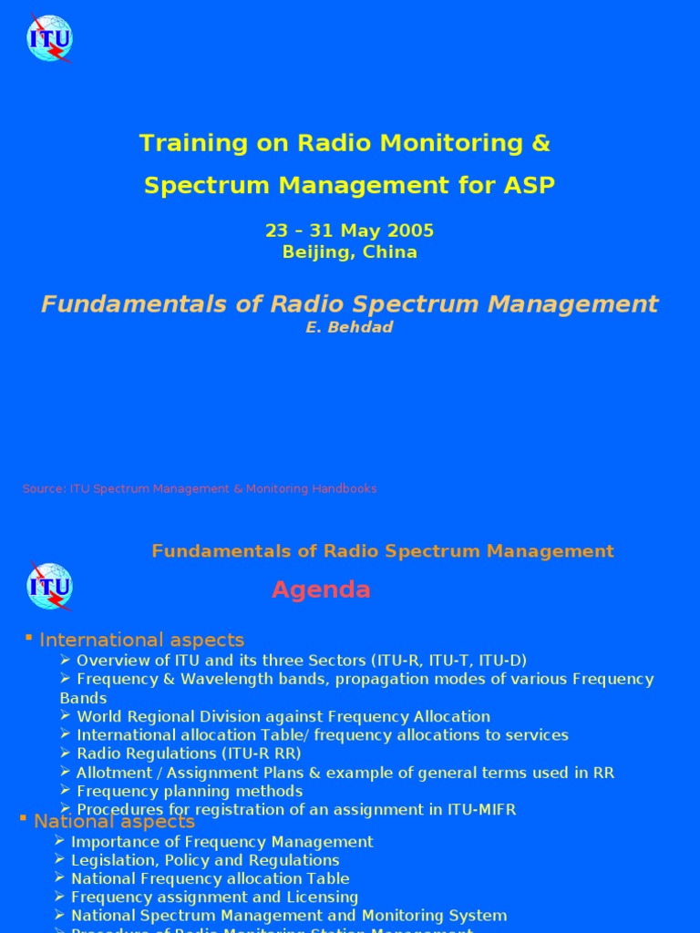 Fundamentals of Radio Spectrum Management | PDF | Radio Spectrum | Radio