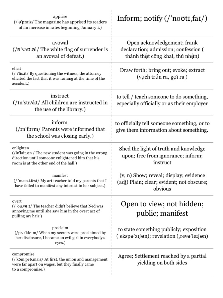 Inform, Notify & Enlighten Readers | PDF