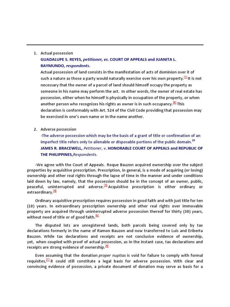 Possession Definition | Download Free PDF | Mortgage Law | Private Law