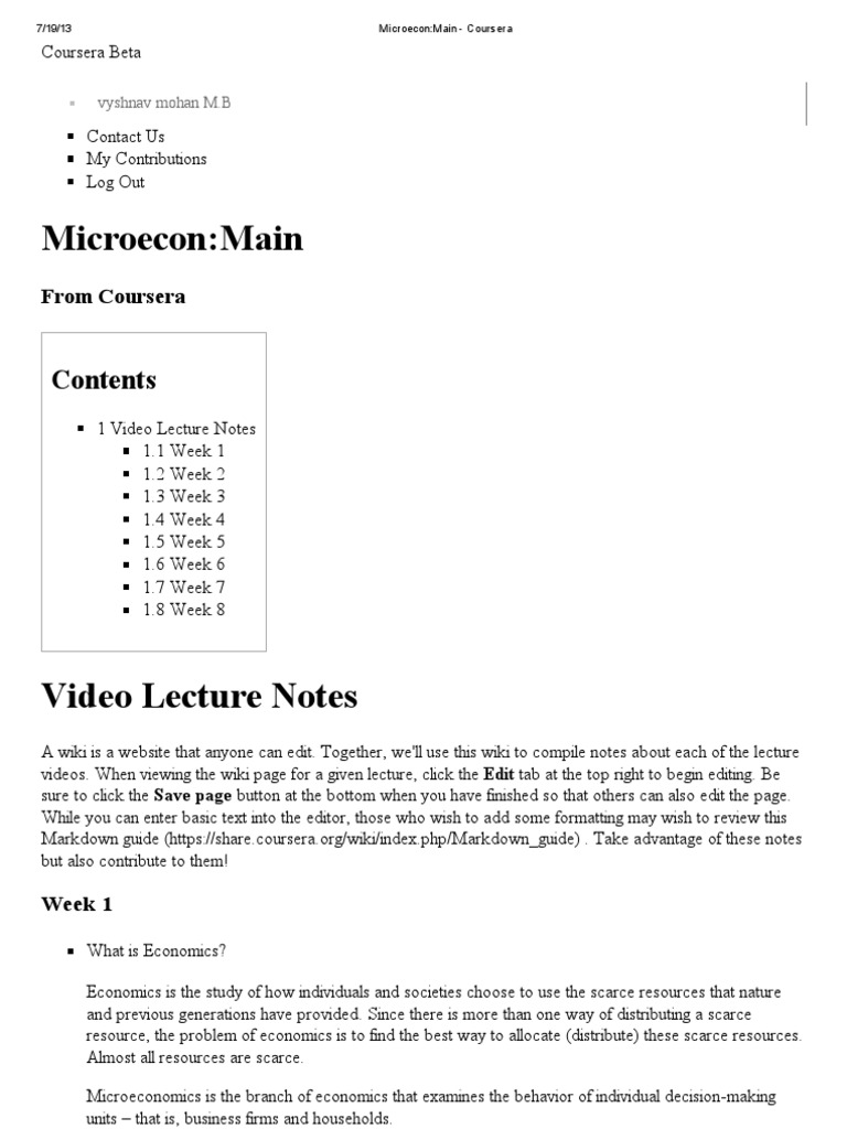 Microecon Main 1 | PDF