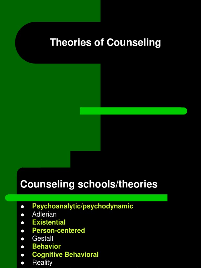 Theories of Counseling | Behaviour Therapy | Psychotherapy