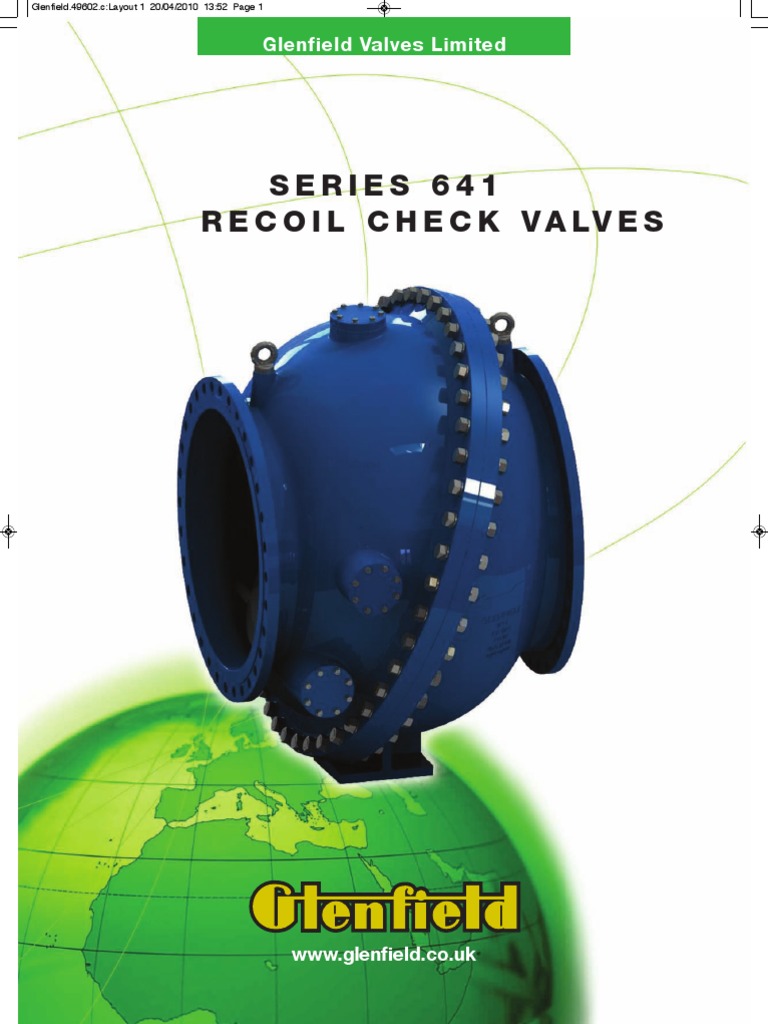 Glenfield Series 641 Recoil Check Valves | PDF | Valve | Door