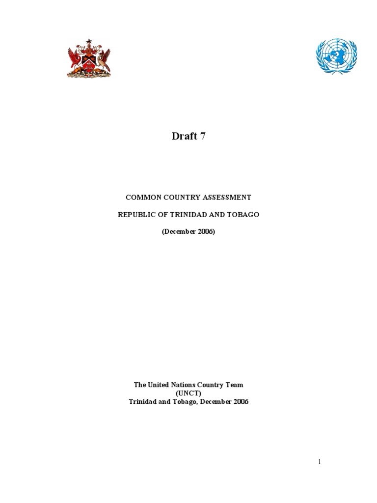 Common Country Assessment, Revised March 31, Final | PDF | Millennium ...