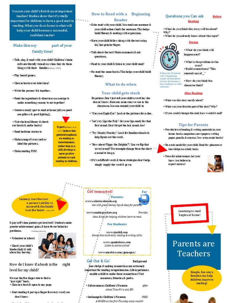 Reading Tips for Parents | PDF | Reading (Process) | Literacy