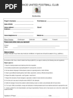 Mpira Connect Football Registration Form | PDF