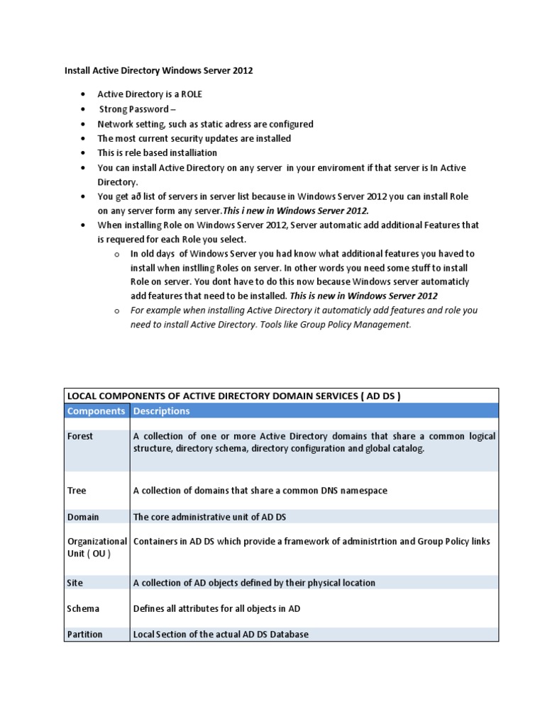 Active Directory Windows Server 2012 | PDF | Active Directory | Utility Software