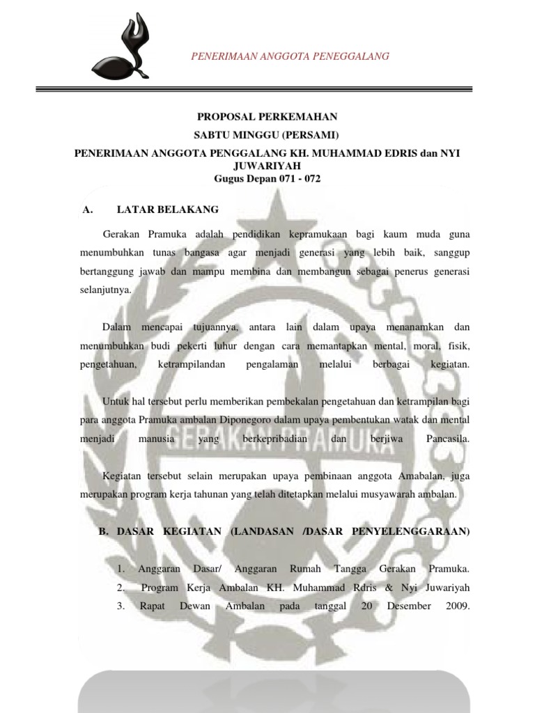 Proposal Persami | PDF