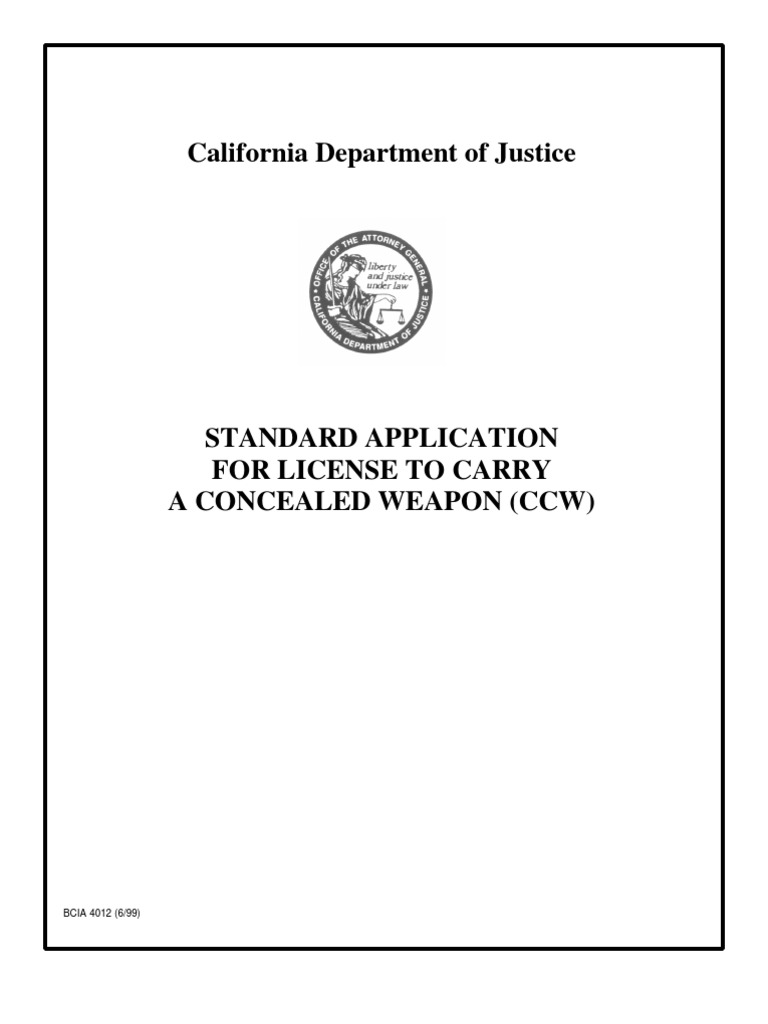 CCW App | PDF | Concealed Carry In The United States | Concealed Carry