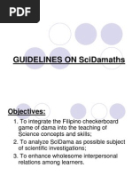 Sci Dama Rules | PDF | Cartesian Coordinate System | Teaching Mathematics