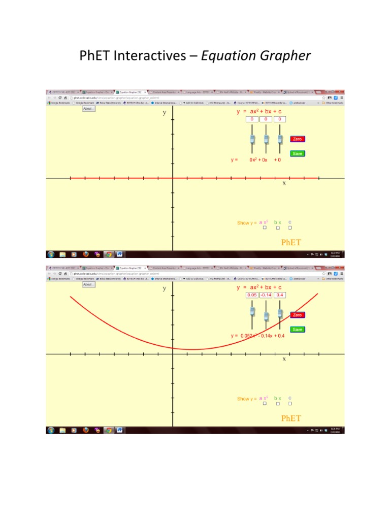 Equation Grapher Simulation | PDF