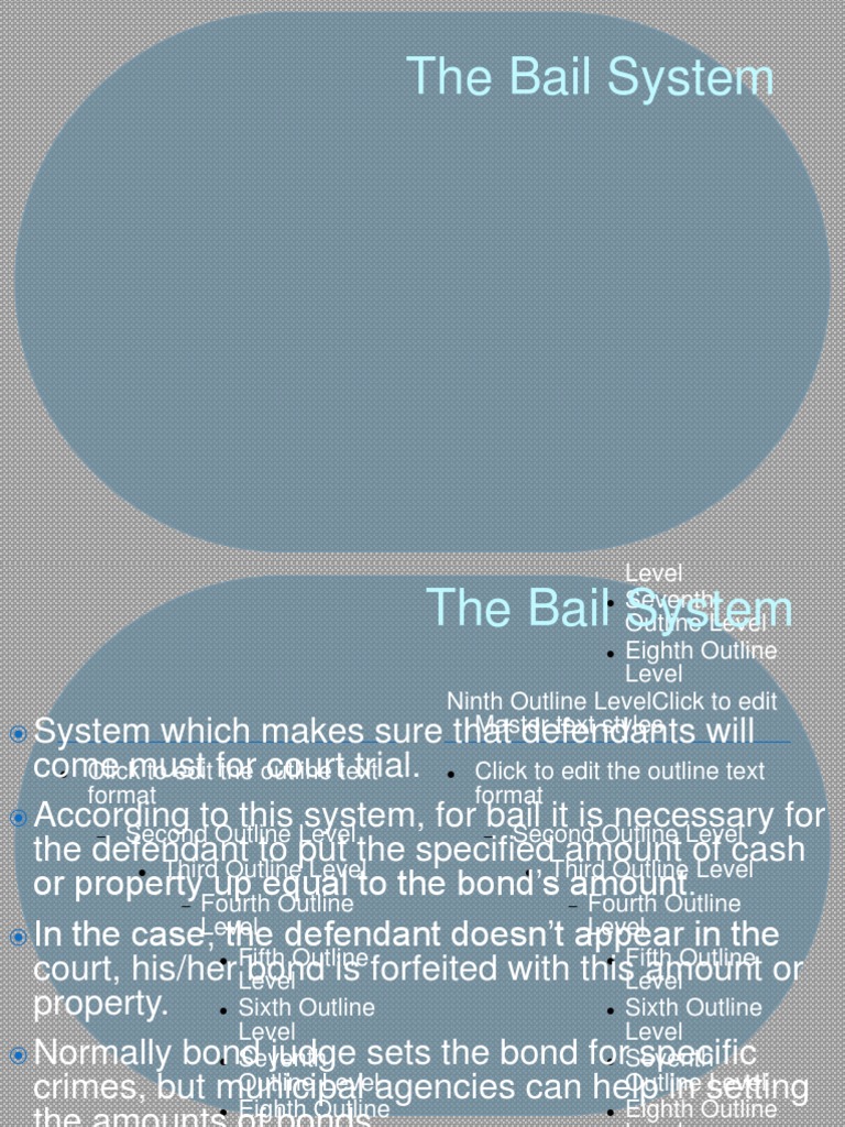 Bail System Powerpoint | PDF | Bail | Deviance (Sociology)