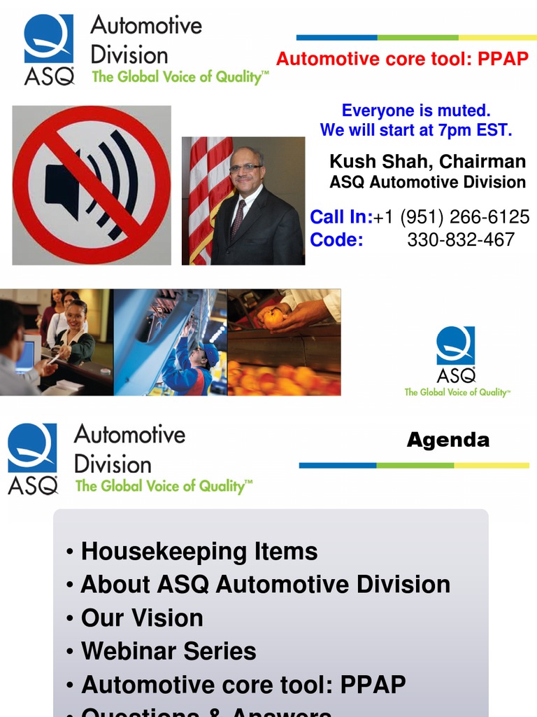 PPAP Webinar Core Tools | PDF | Industries | Science And Technology