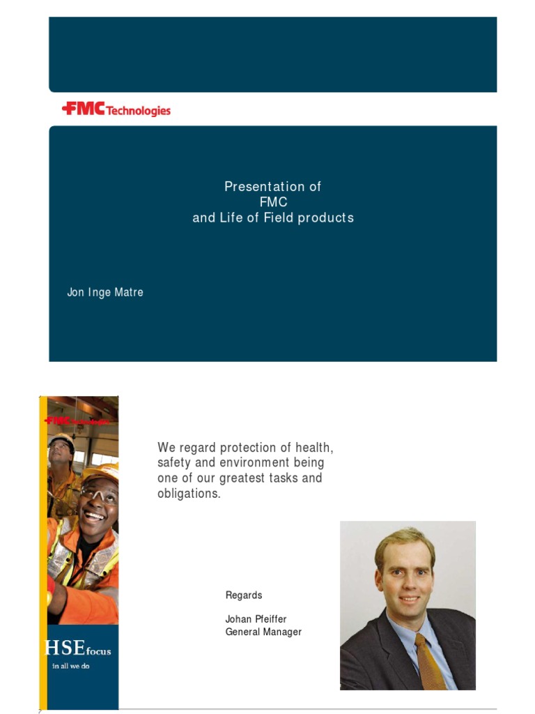 FMC PPT | PDF | Subsea (Technology) | Natural Gas