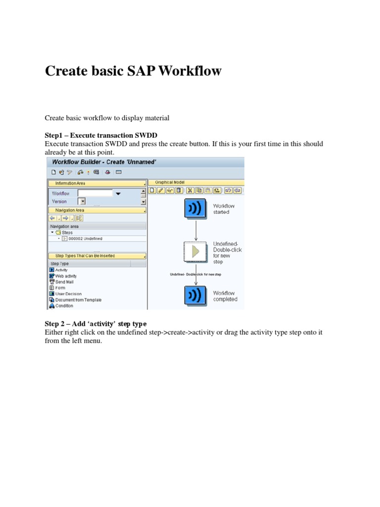Create Basic SAP Workflow | PDF | Icon (Computing) | Button (Computing)