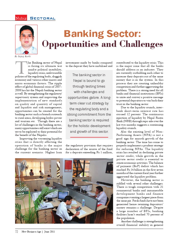 Banking Sector Opportunities And Challenges In Nepal New Business Age