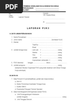Format Laporan Triwulan K3L P2K3 Ke Disnaker Setempat | PDF