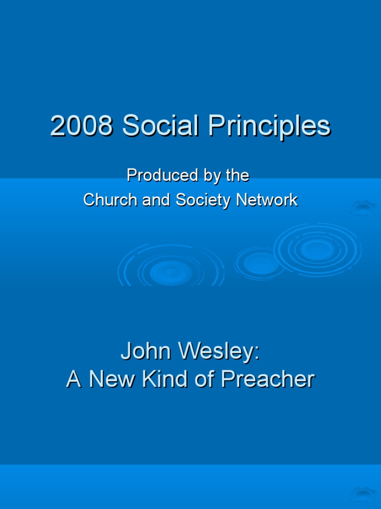 An Introduction To The Social Principles | PDF | Methodist | Religion ...