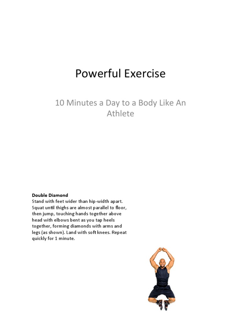 Powerful Exercise: 10 Minutes A Day To A Body Like An Athlete | PDF ...