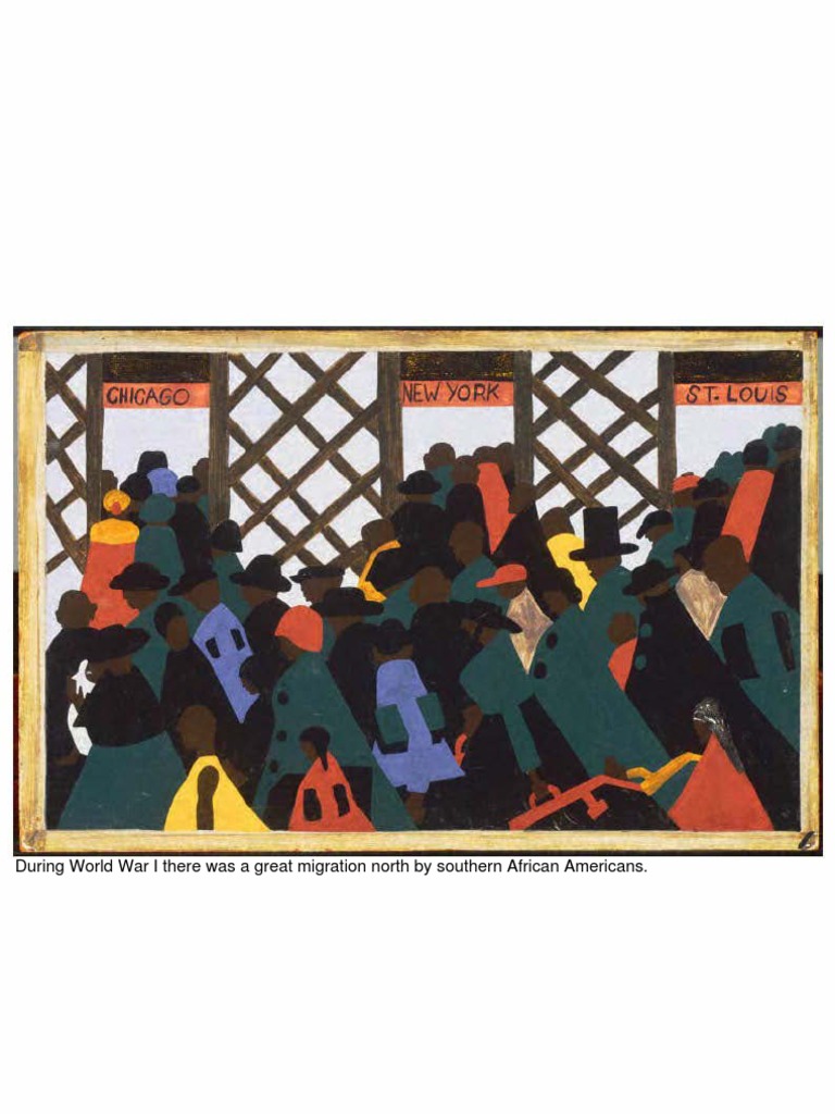 The Migration Series - Jacob Lawrence.pdf | Migrant Worker | Immigration