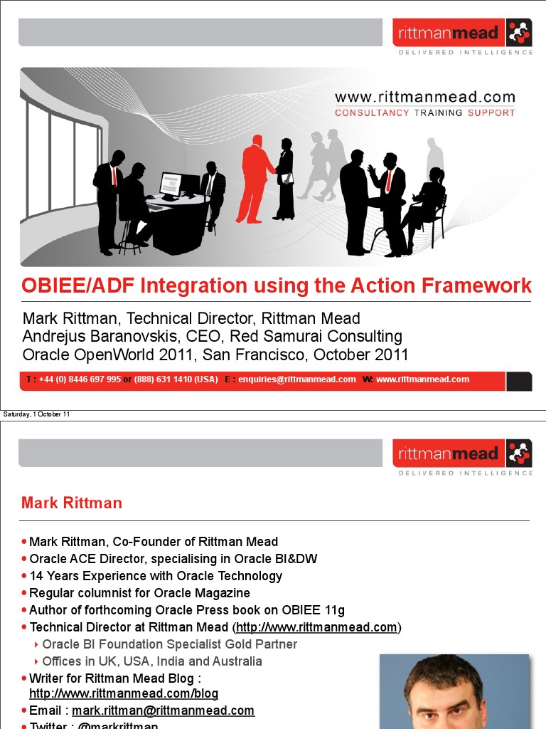 OBIEE Action Framework | PDF | Model–View–Controller | Oracle Database