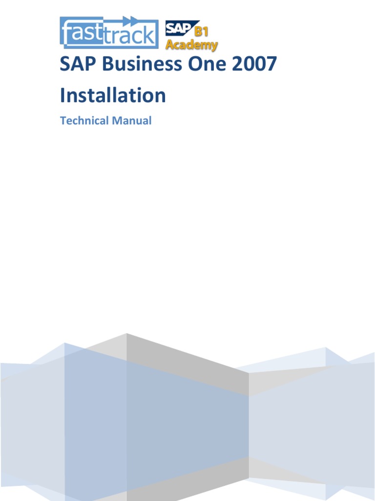 SAP 2007 MANUAL v2 PDF | PDF | Microsoft Sql Server | Microsoft Windows