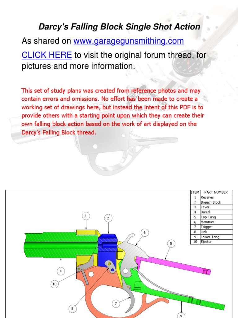 Darcy Falling Block Study Plans | PDF | Components | Military Technology
