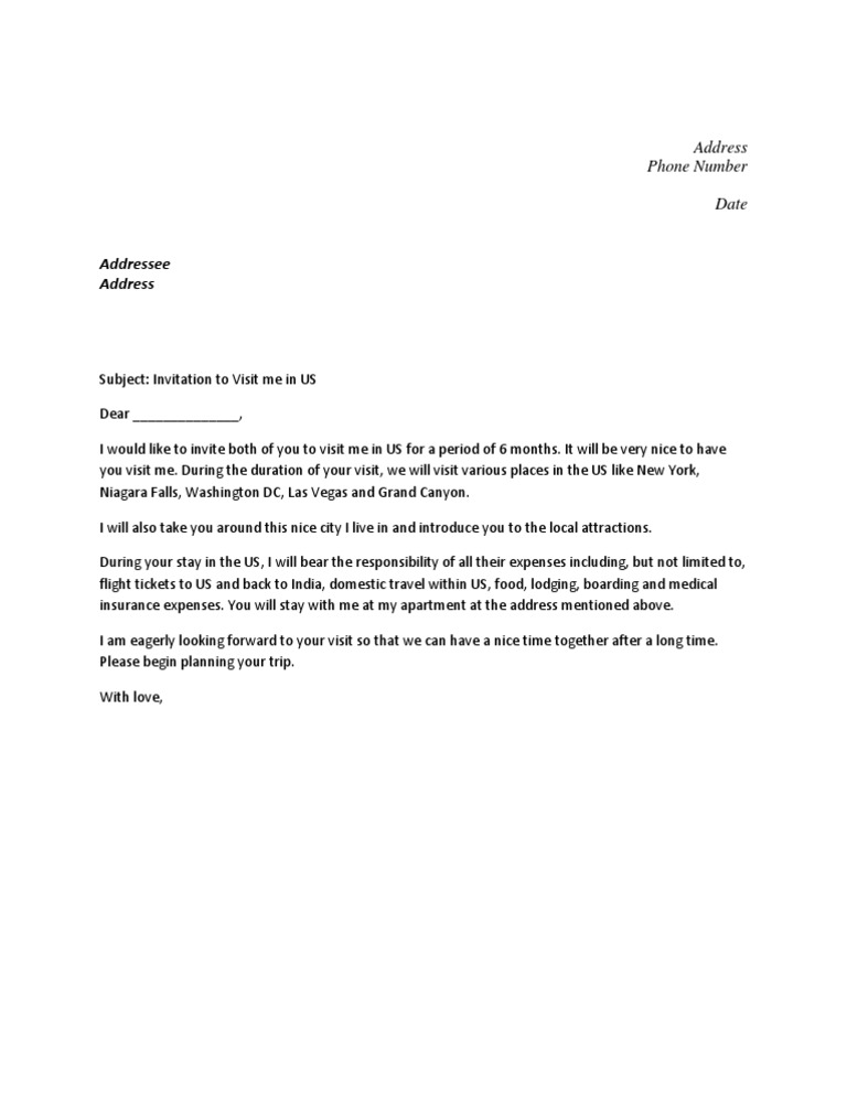 Letter of Invitation For Parents | PDF