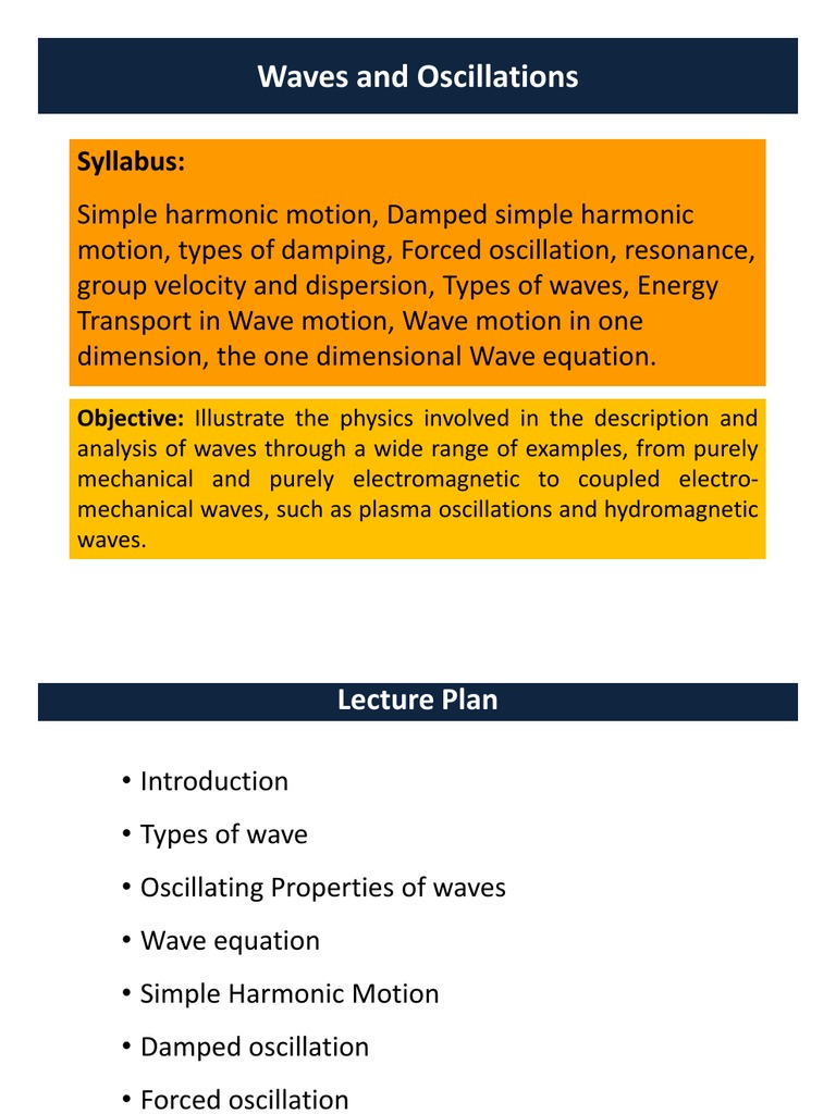 Wave and Oscillation | PDF | Waves | Resonance